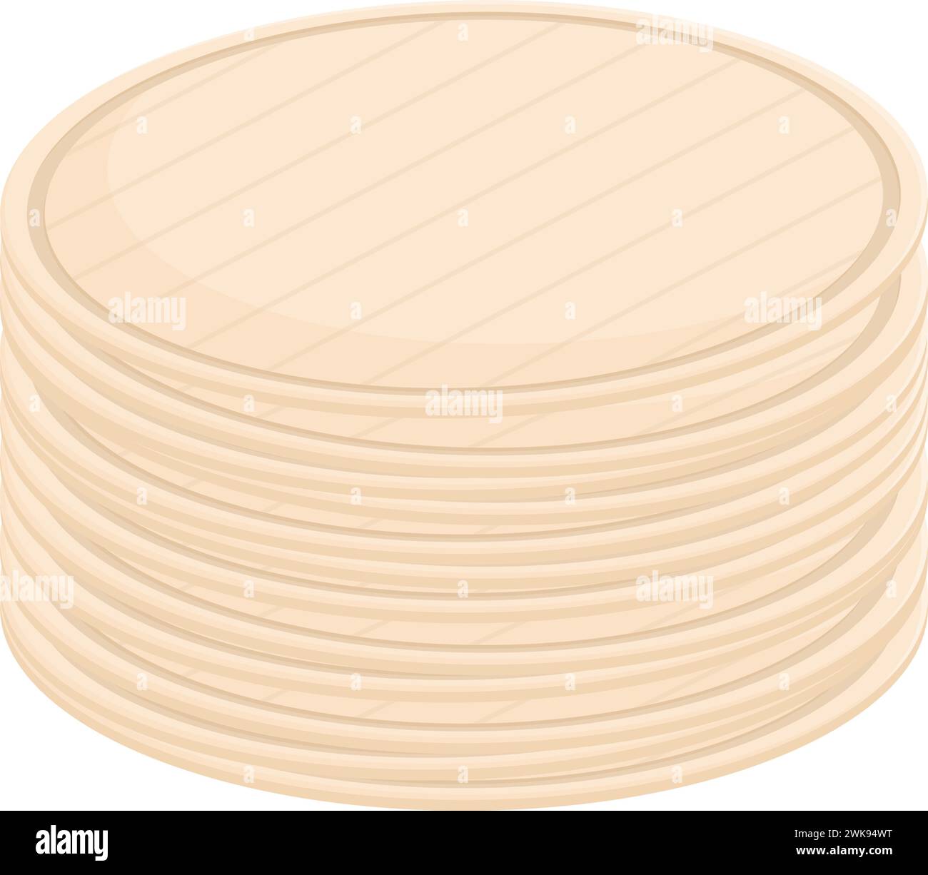 Skin soft pads icon cartoon vector. Cosmetic products. Wood woman Stock ...