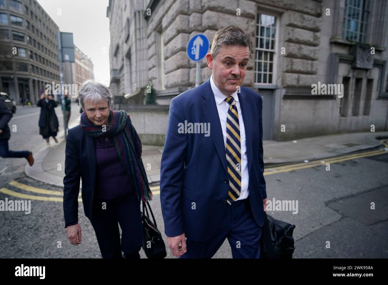 RTE Board chair Siun Ni Raghallaigh and RTE director general Kevin ...