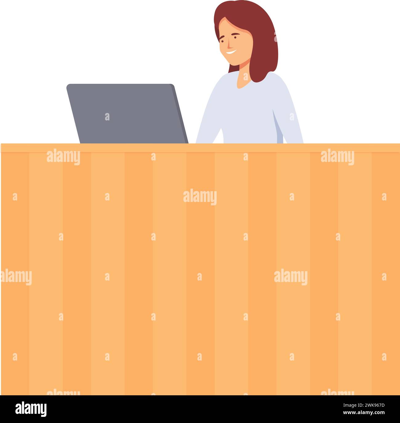 Welcome visit desk icon cartoon vector. Guest global. Team visitor ...