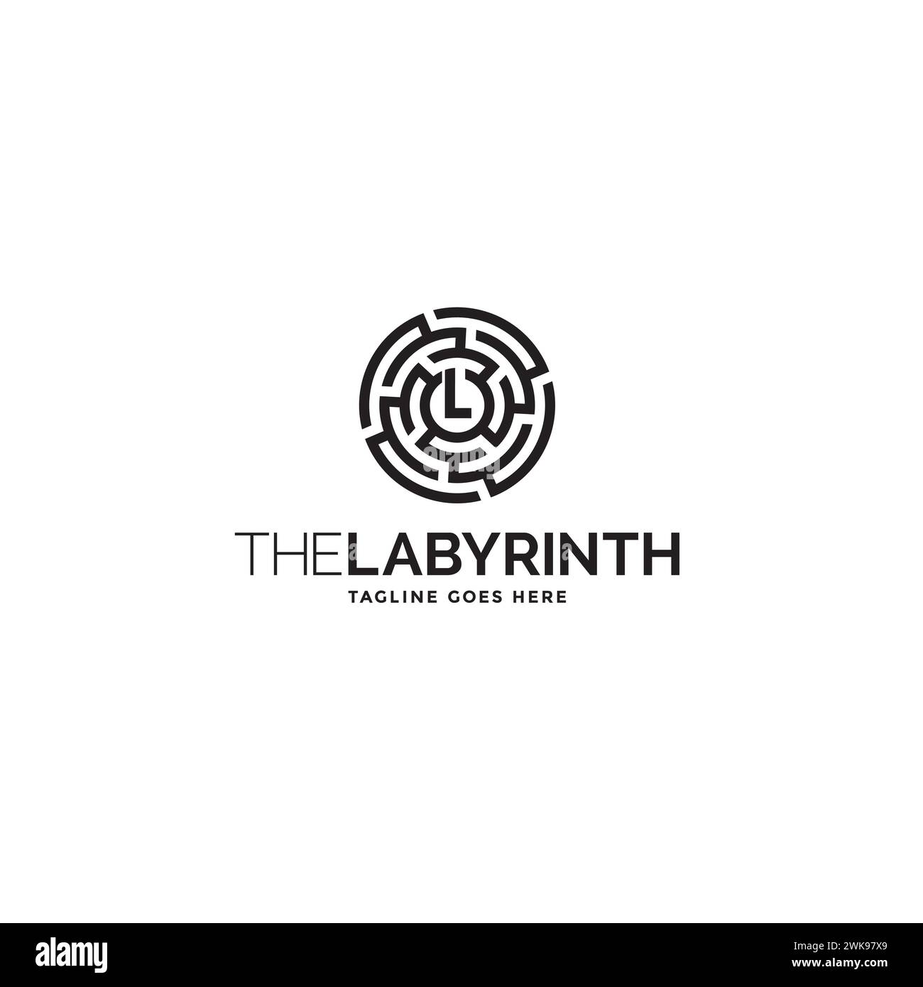 Simple labyrinth hi-res stock photography and images - Alamy