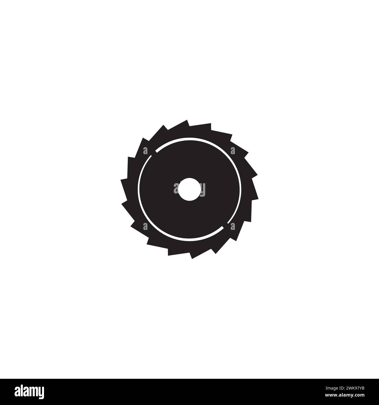 Saw Blade logo or icon design Stock Vector Image & Art - Alamy