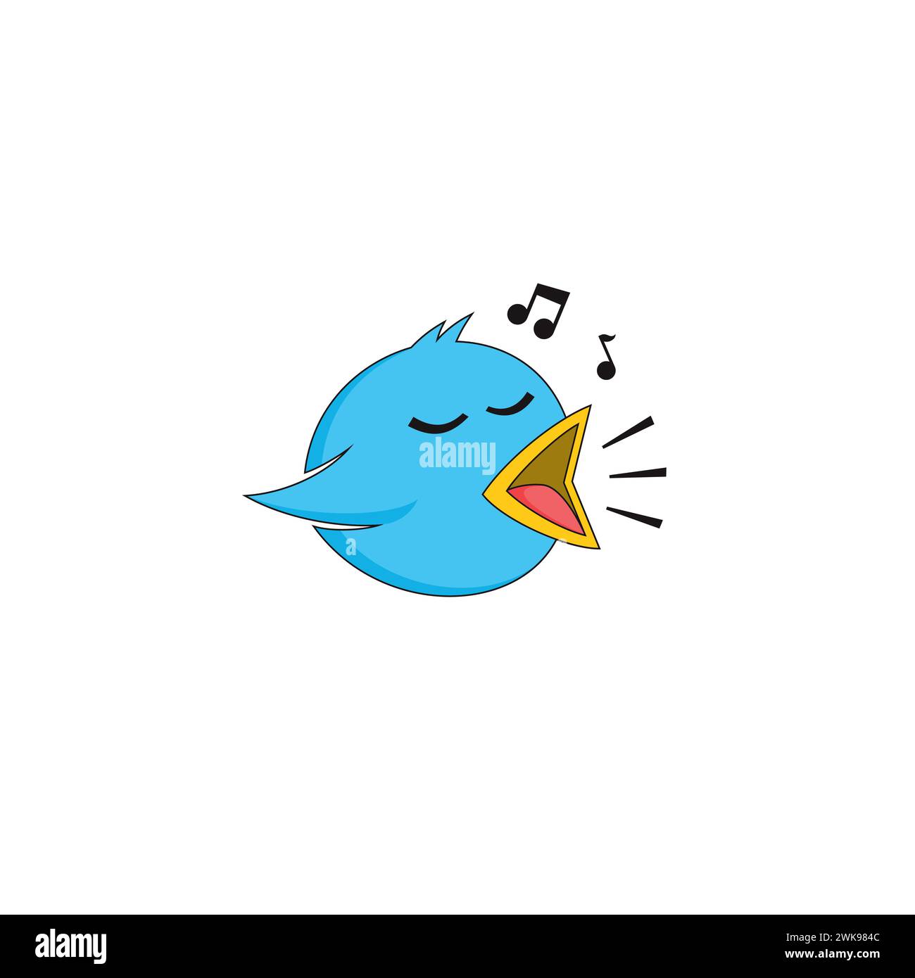 Melody bird Stock Vector Images - Alamy