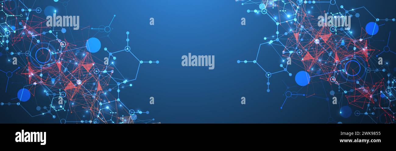 Abstract background on a scientific and technological theme. An image ...