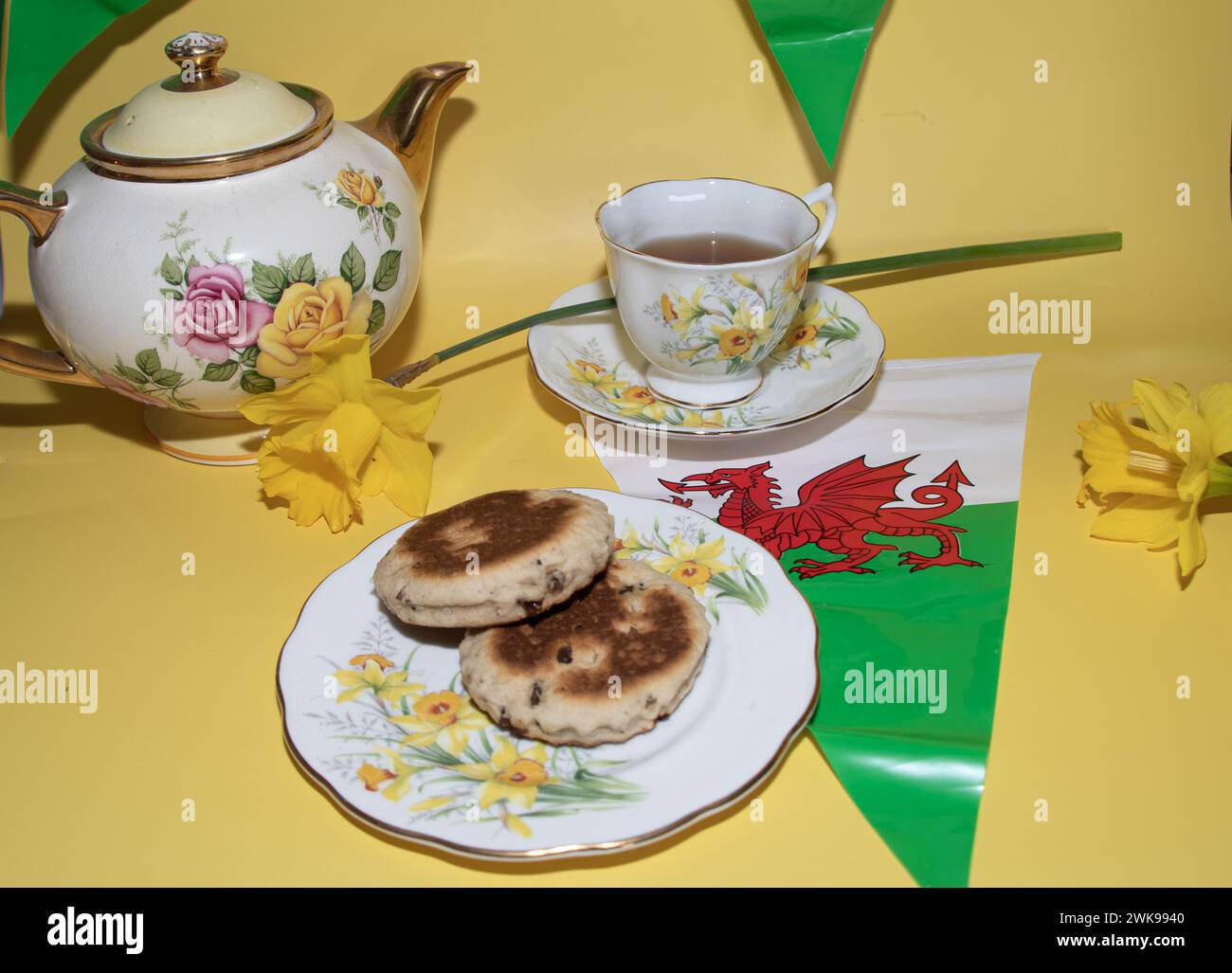 St Davids day celebrations vintage tea party welsh cakes and fluffs ...