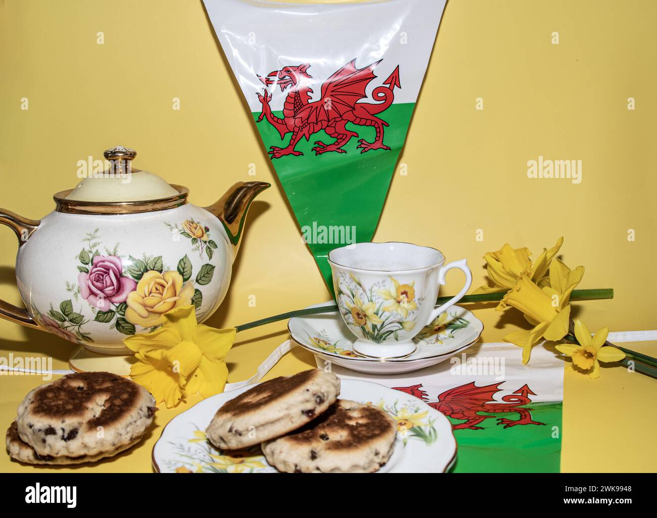 St Davids day celebrations vintage tea party welsh cakes and fluffs ...