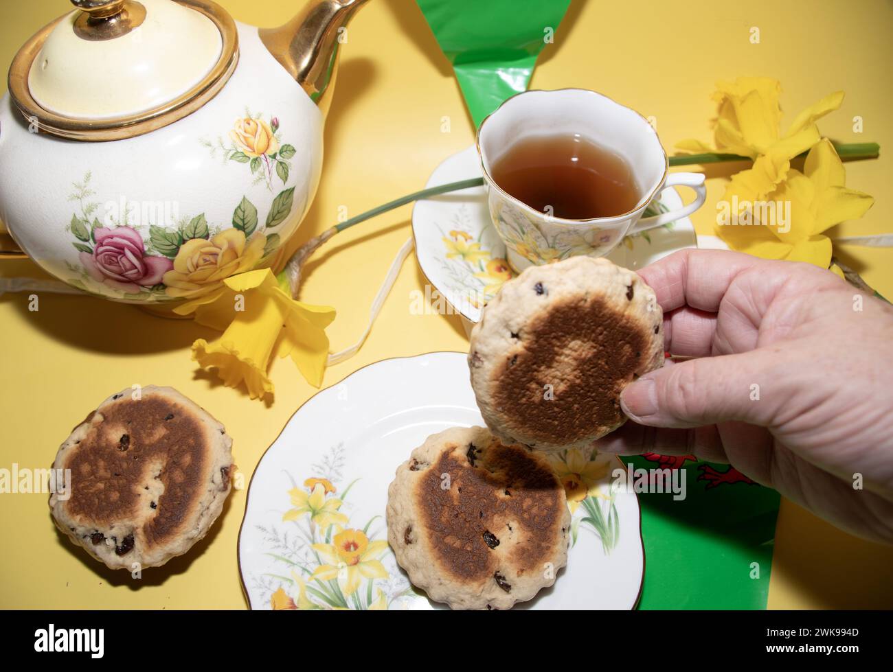 St Davids day celebrations vintage tea party welsh cakes and fluffs ...