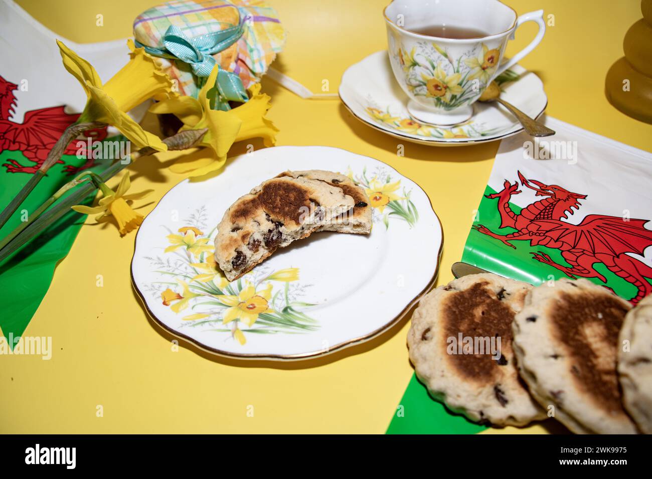 St Davids day celebrations vintage tea party welsh cakes and fluffs ...