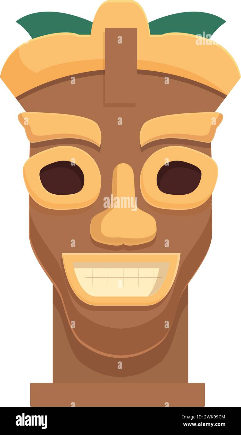 Mayan totem icon cartoon vector. Statue ancient. Animal indian eagle ...