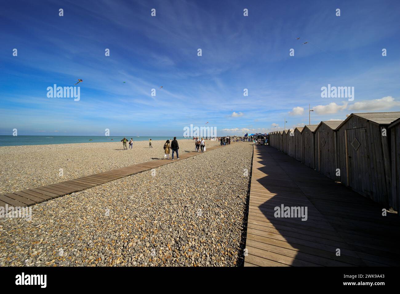 Dieppe beach huts hi-res stock photography and images - Alamy