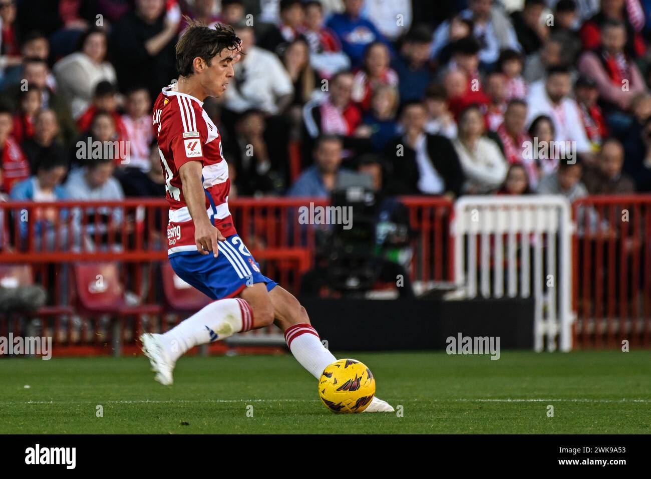 Granada, Granada, Spain. 18th Feb, 2024. Gonzalo Villar of Granada CF ...