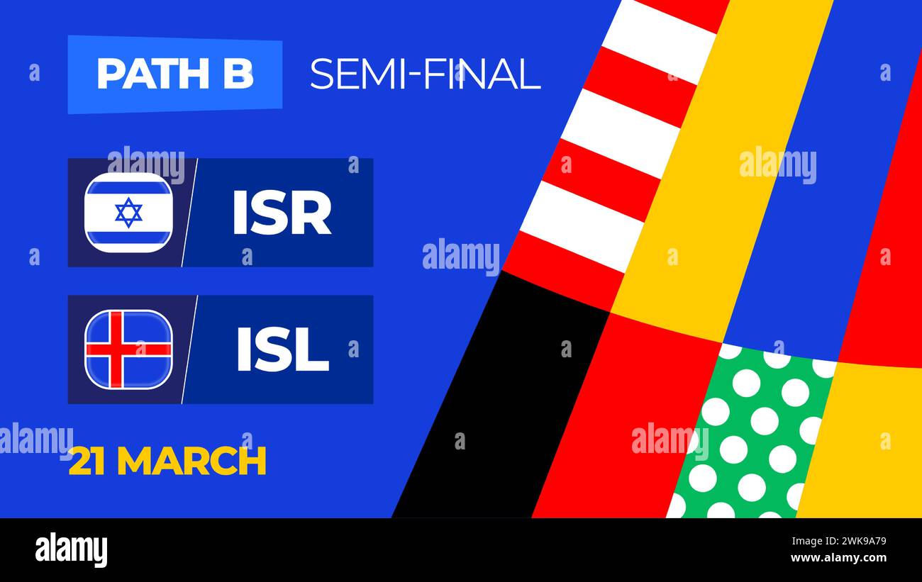 Israel vs Iceland football 2024 match. Football 2024 playoff ...