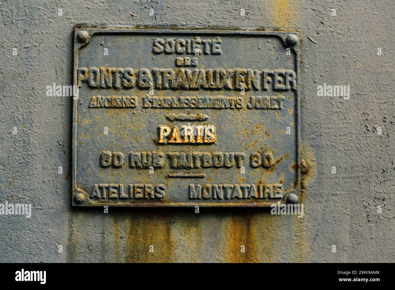 Iron swingbridge at the entrance to the port of Dieppe, Normandy ...