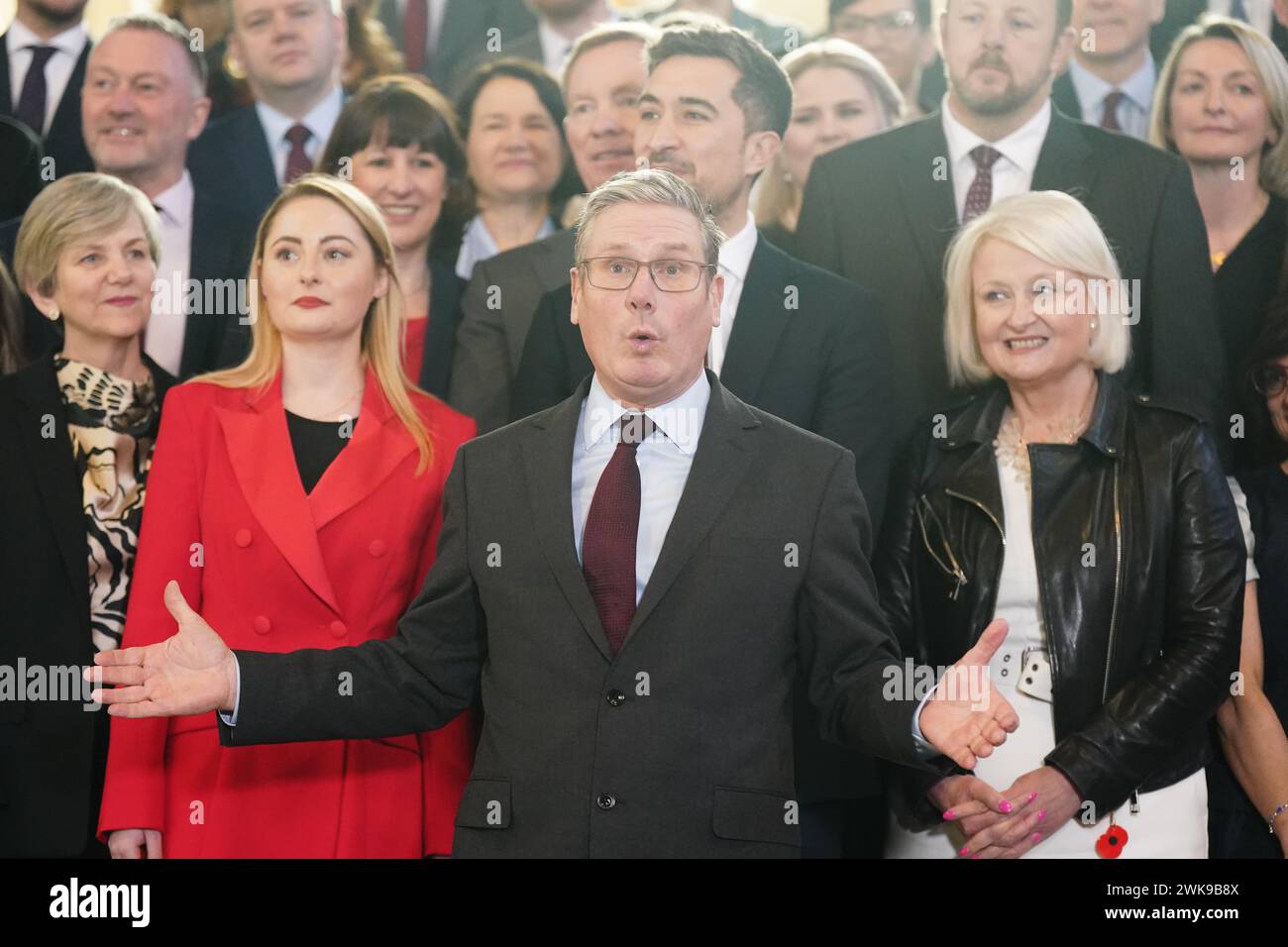 Labour leader Sir Keir Starmer welcomes Gen Kitchen and Damien Egan ...