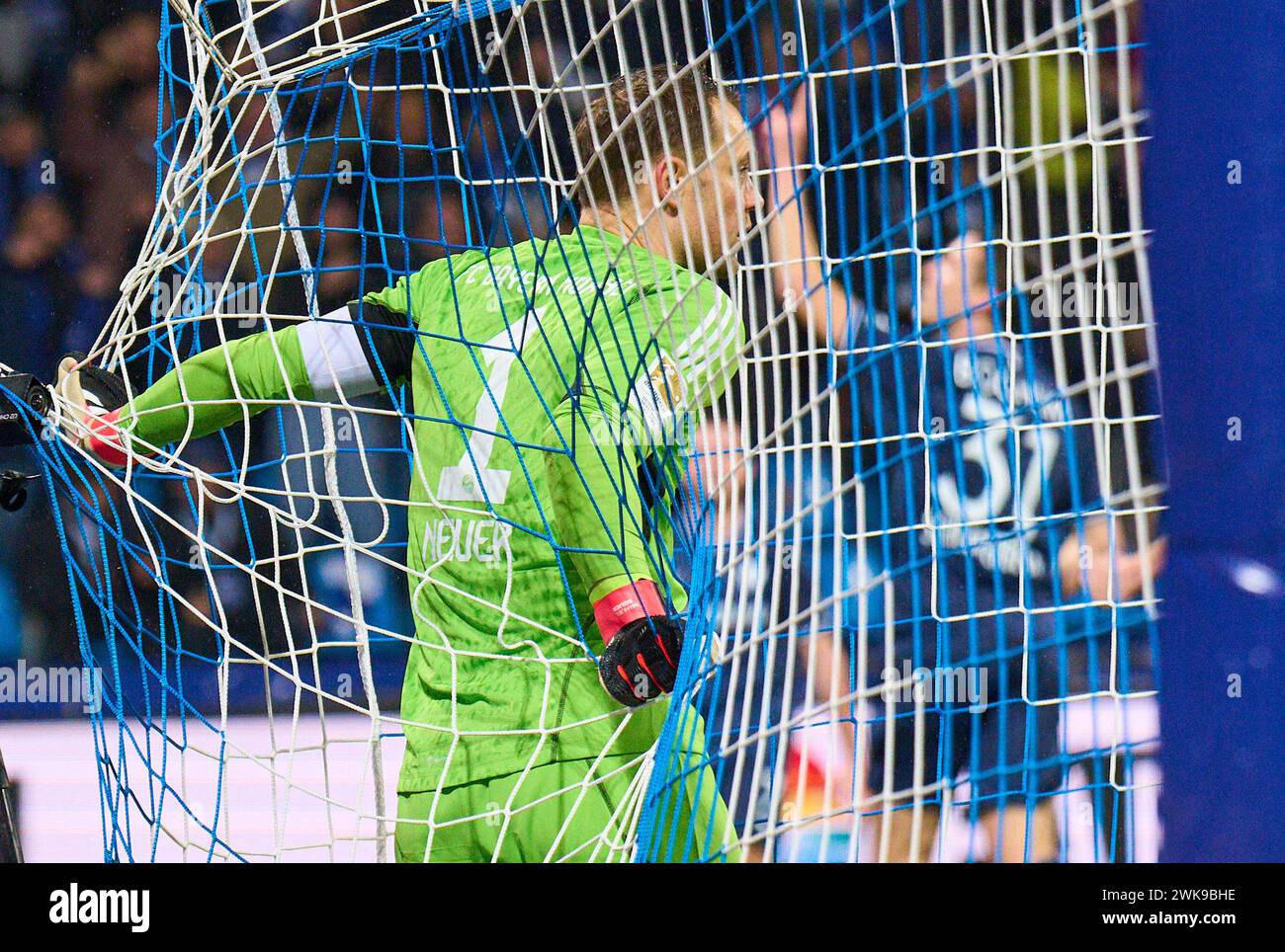 Bochum, Germany. 18th Feb, 2024. Keven Schlotterbeck, BO 31 celebrates ...