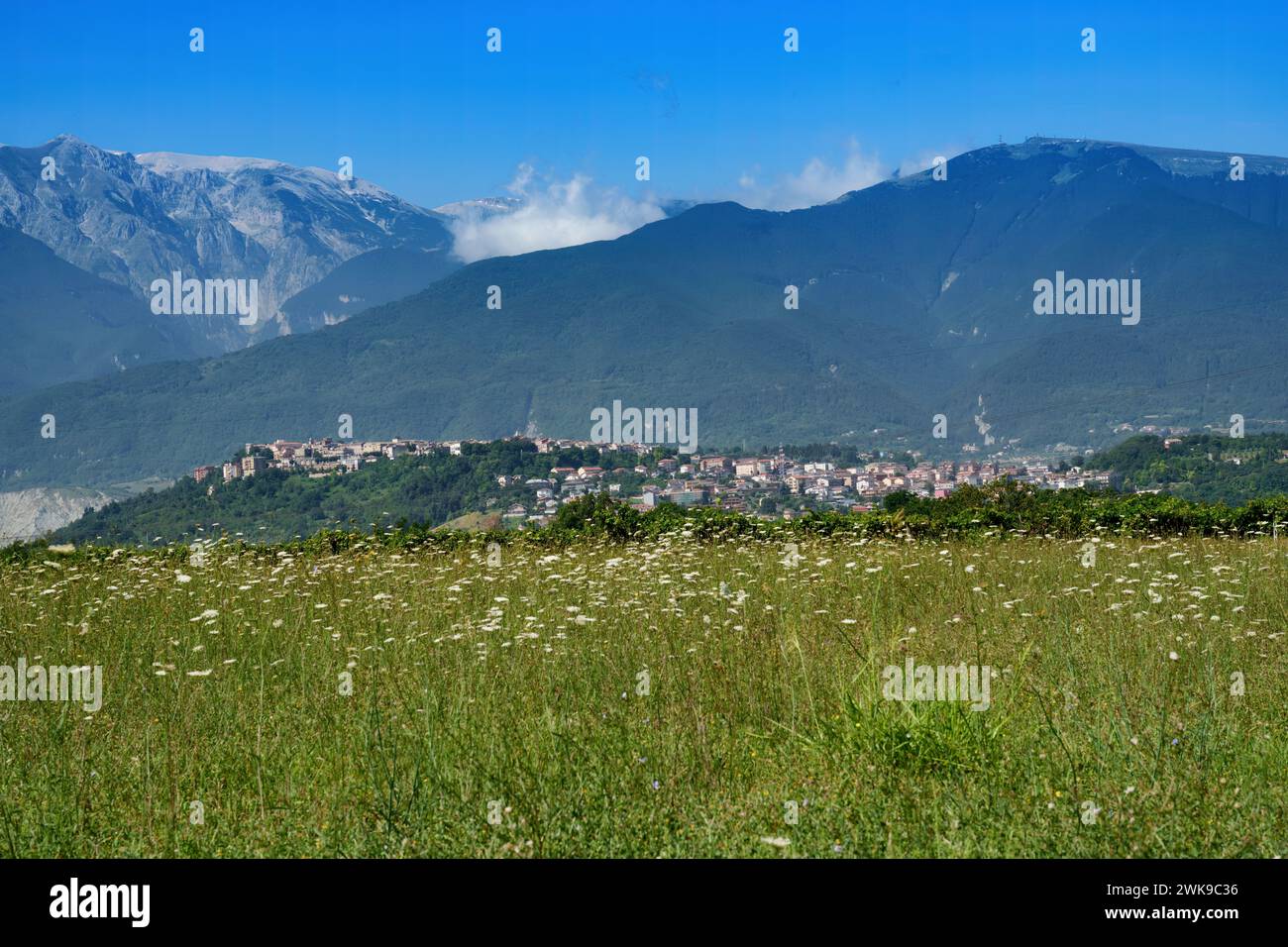 Country landscape near Orsogna and Bucchianico, Chieti province ...