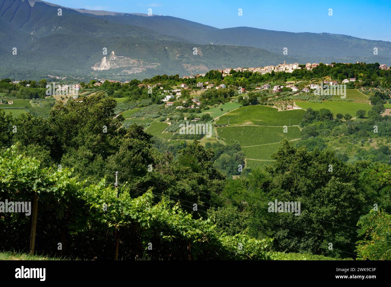 Country landscape near Orsogna and Bucchianico, Chieti province ...