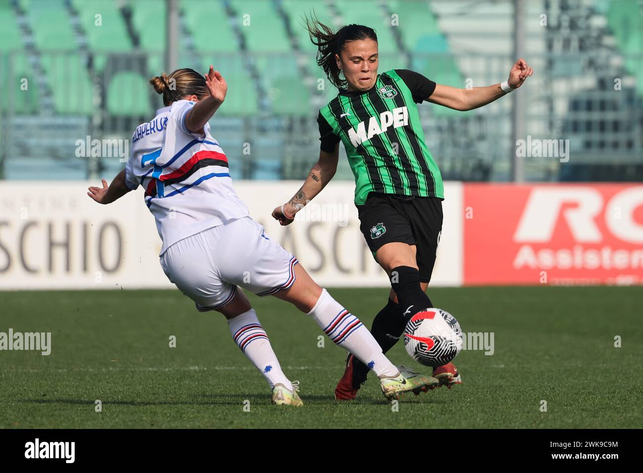 Sassuolo, Italy. 17th Feb, 2024. Talia Della Peruta of Sampdoria Women ...