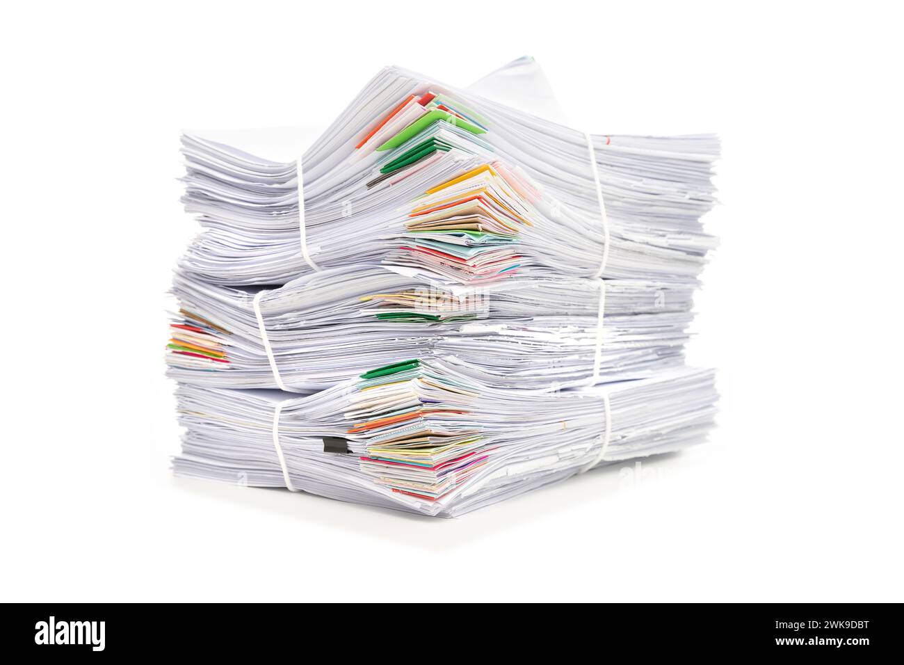 Stack of Documents isolated on white background. Documents pile Stock ...