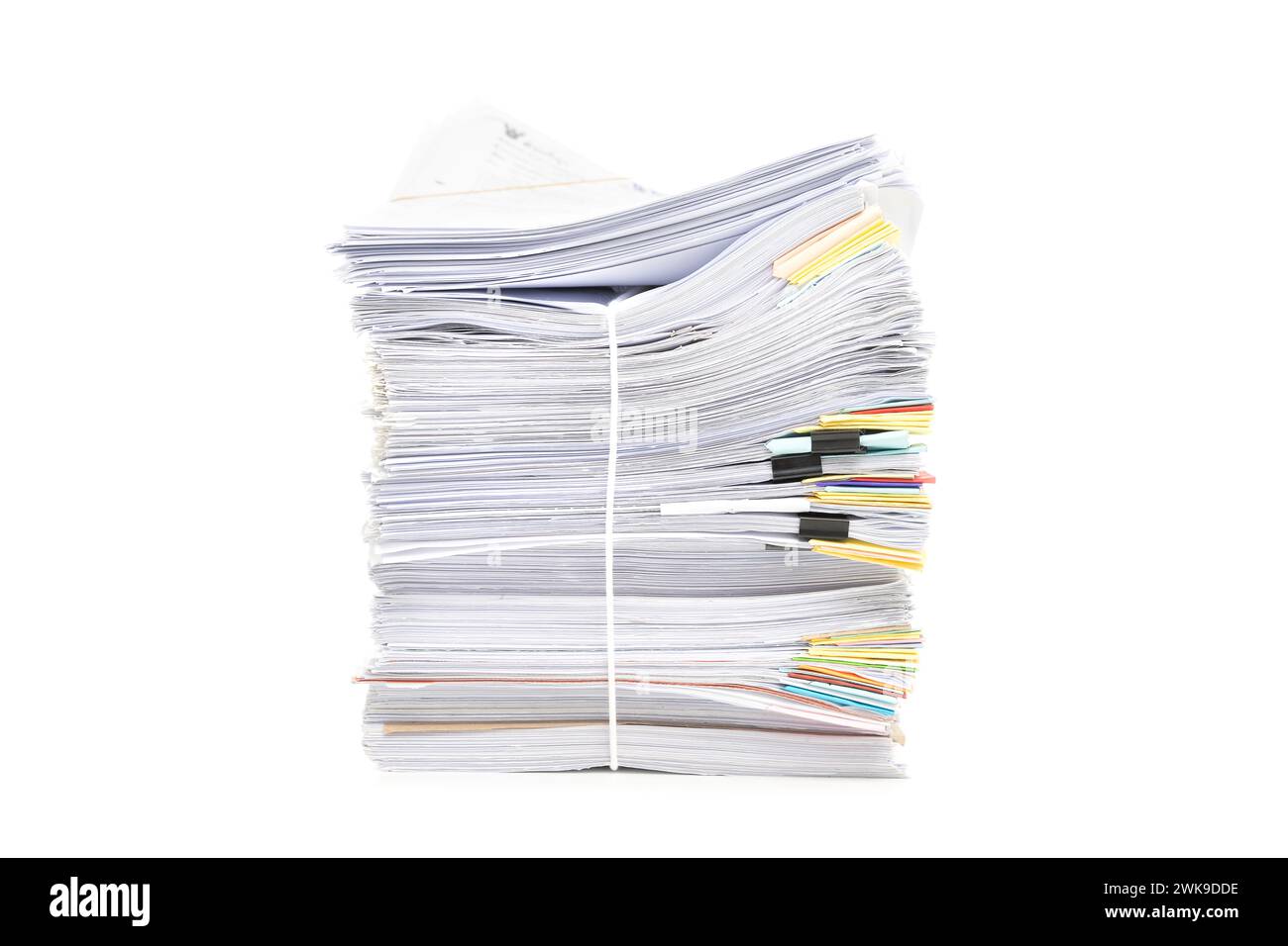 Stack of Documents isolated on white background. Documents pile Stock ...