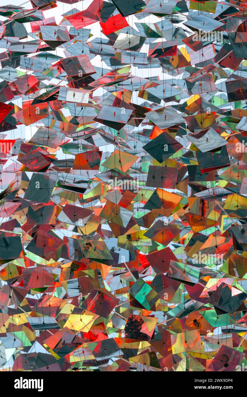 Multicolored shiny plexiglass tiled abstract squared shapes Stock Photo ...