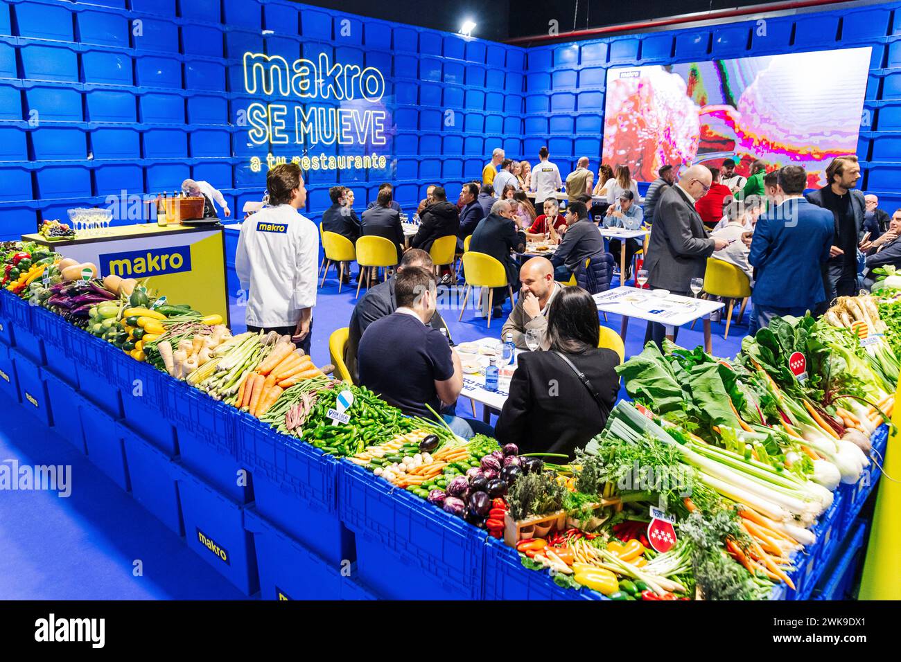 Makro stand during the inauguration of the Horeca Professional Expo ...