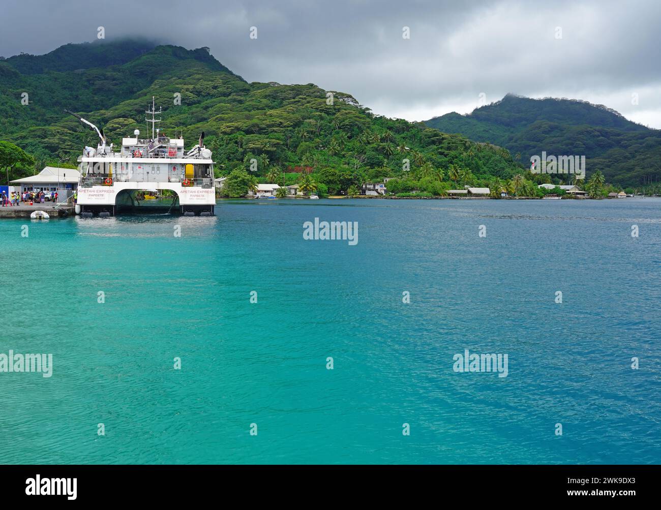 HUAHINE, FRENCH POLYNESIA – 5 DEC 2023 – View of the Apetahi Express, a ...