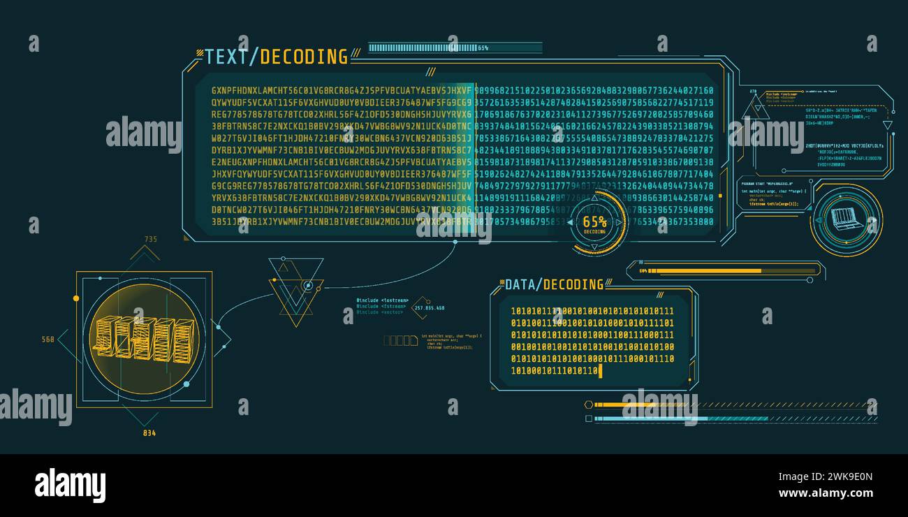 Data processing interface hi-res stock photography and images - Alamy