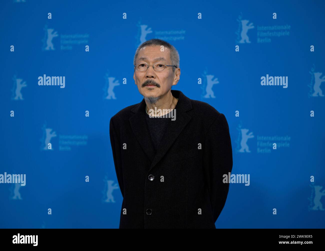 Director Hong Sangsoo posed during the photocall of the film ...
