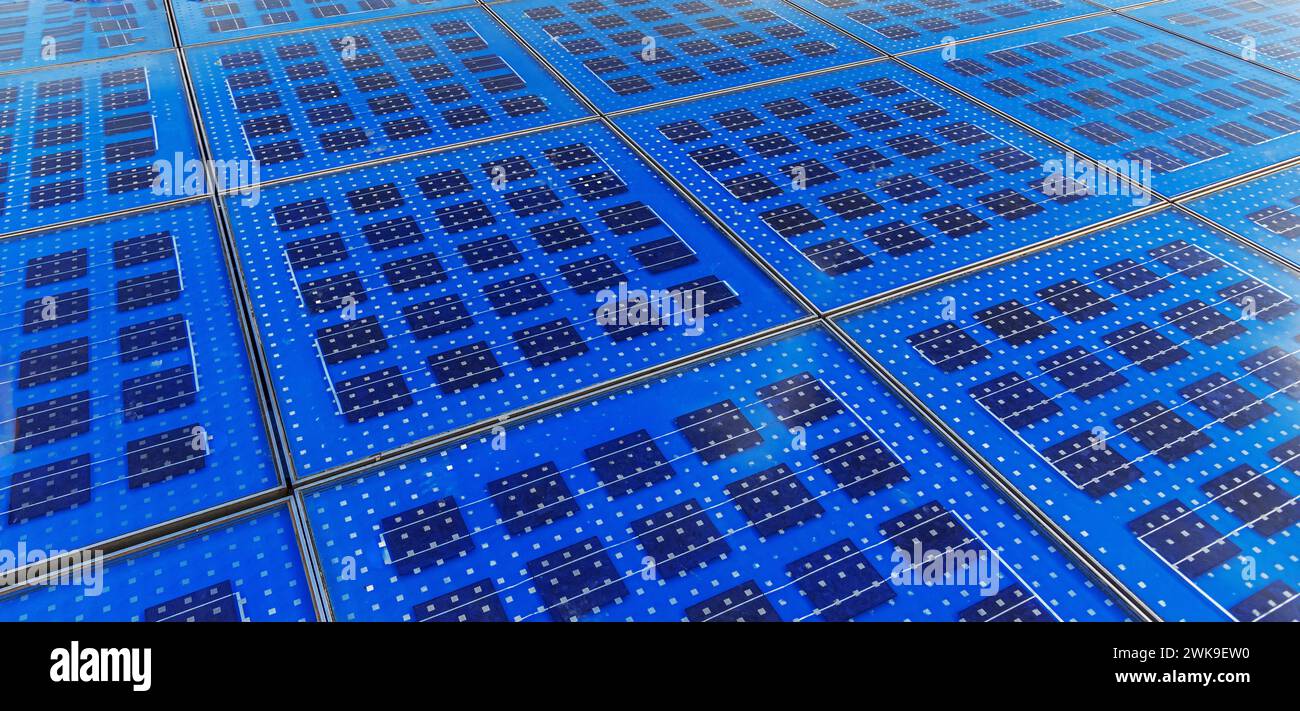 Solar power plant element close up Stock Photo - Alamy