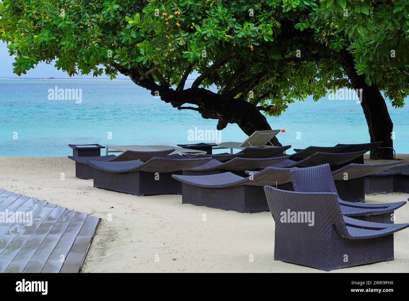 HUAHINE, FRENCH POLYNESIA – 5 DEC 2023 – View of the Maitai Lapita ...