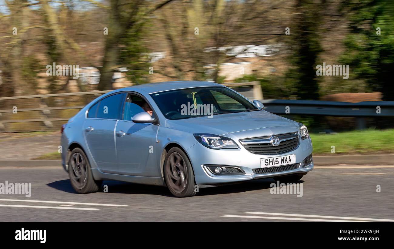 Milton Keynes,UK-Feb 16th 2024: 2015 silver diesel engine Vauxhall ...