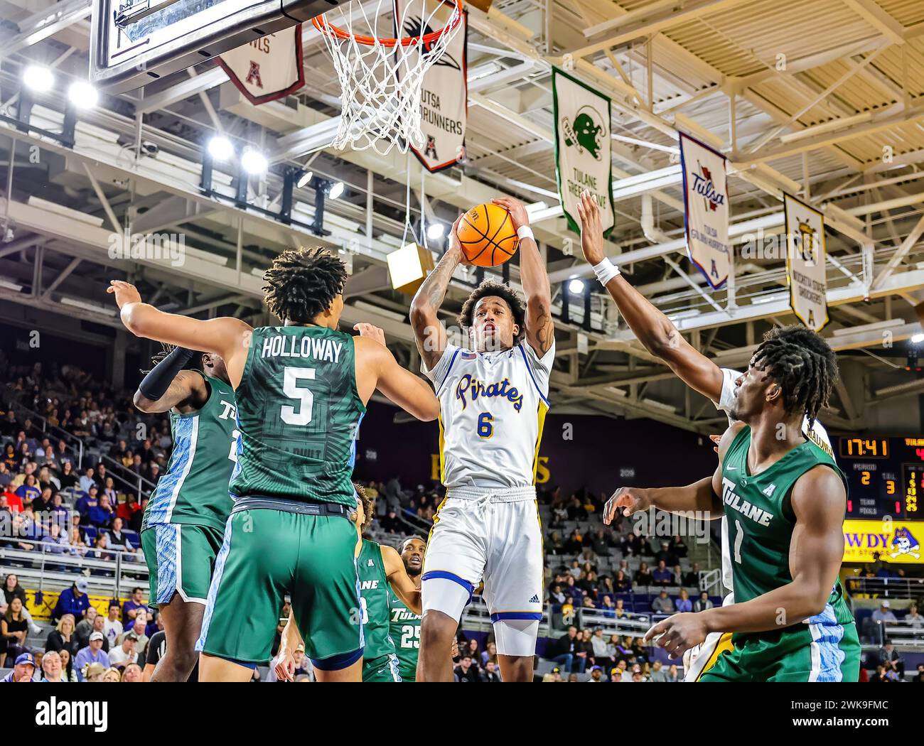 Greenville, North Carolina, USA. 18th Feb, 2024. East Carolina Pirates ...