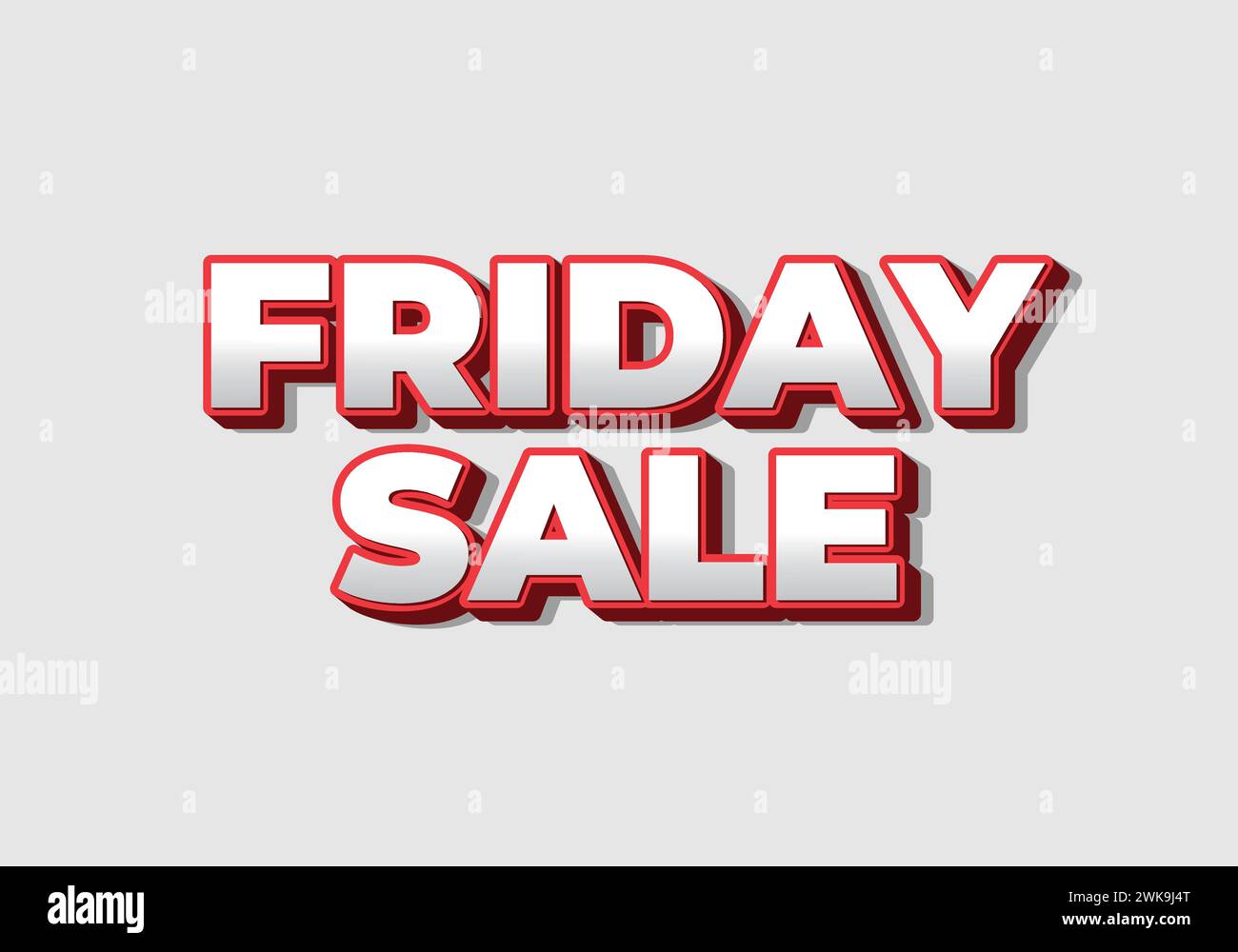 Friday sale. Text effect design in 3D look with eye catching color ...