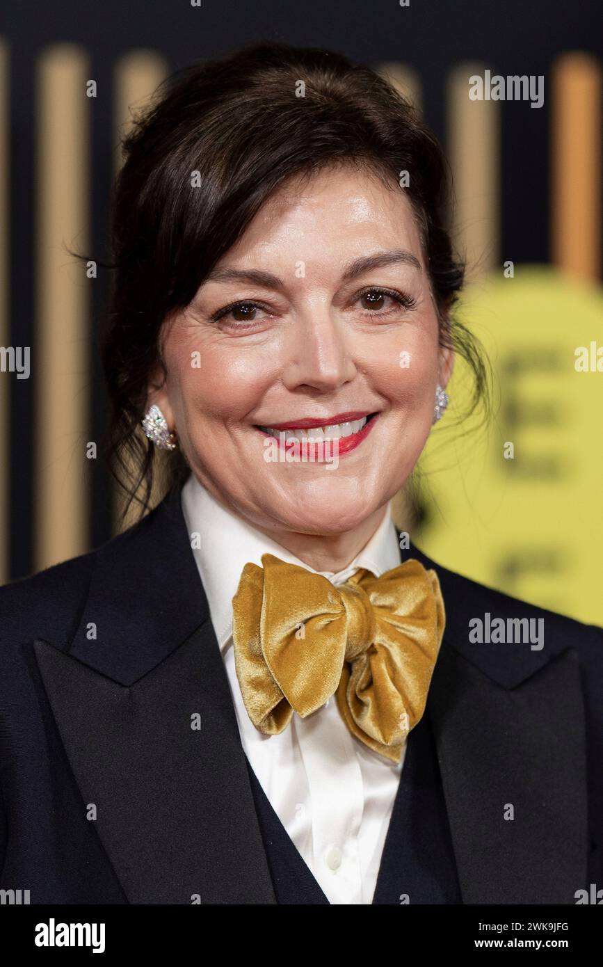 Jane Millichip poses for photographers upon arrival at the 77th British ...