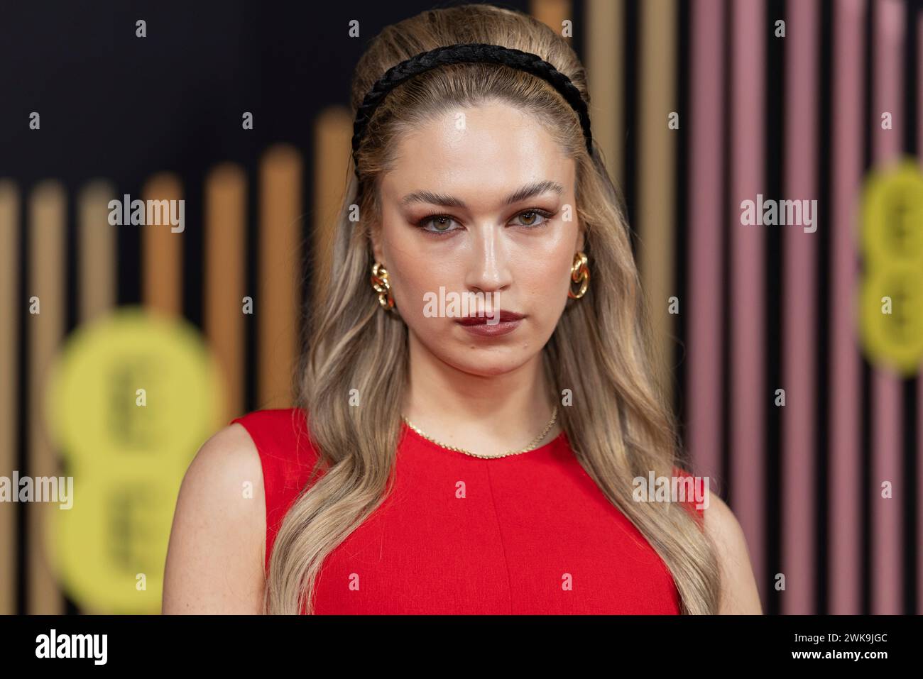 Elsie Hewitt poses for photographers upon arrival at the 77th British ...