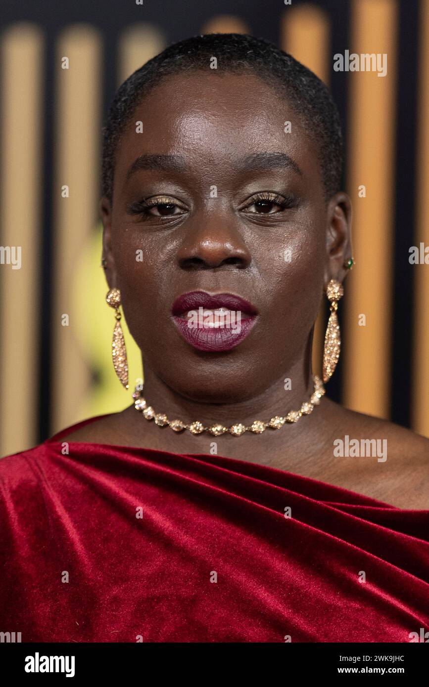 Akua Gyamfi poses for photographers upon arrival at the 77th British ...