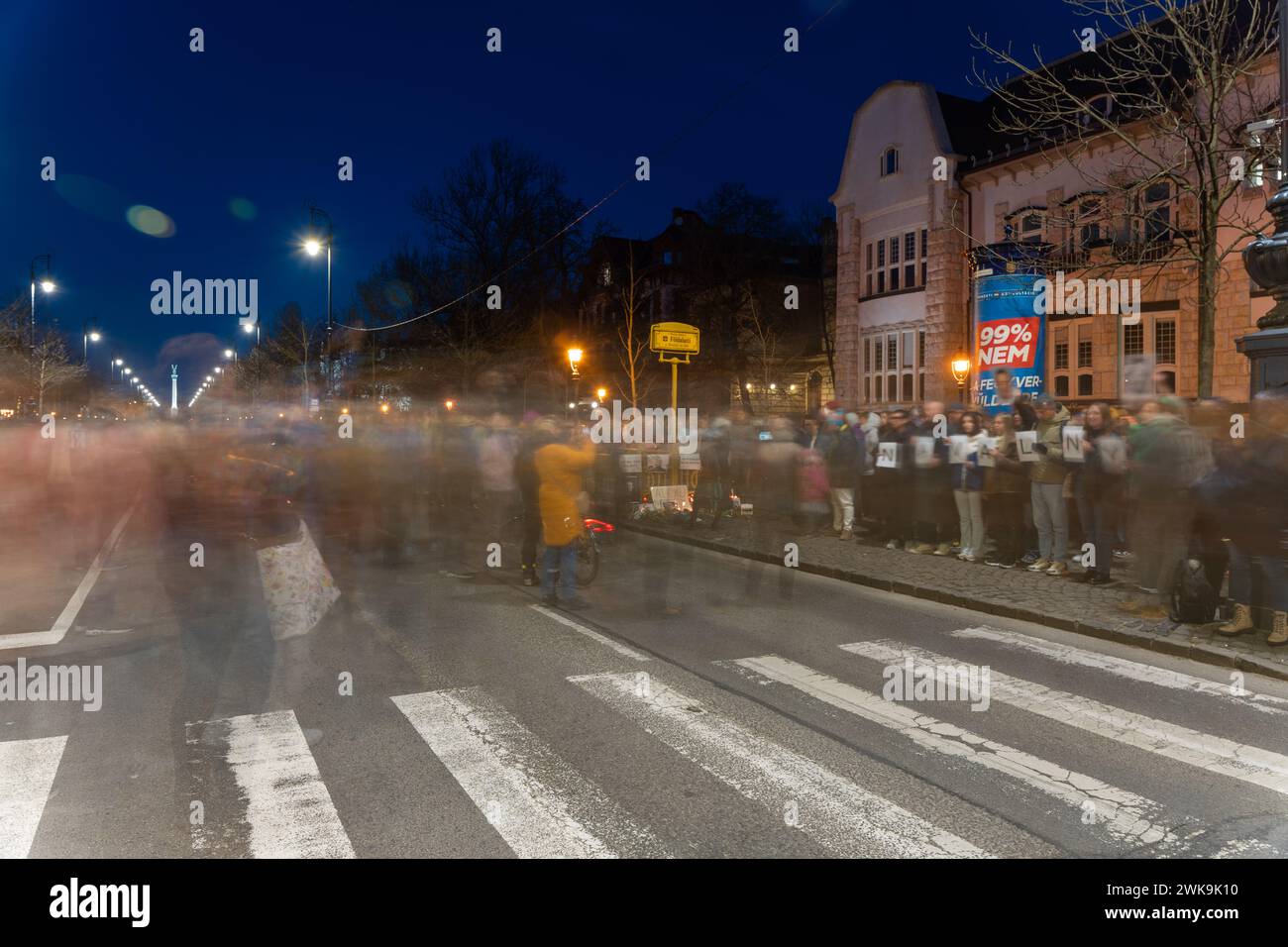 Budapest, Hungary - February 16, 2024: Action of memory of Alexei ...