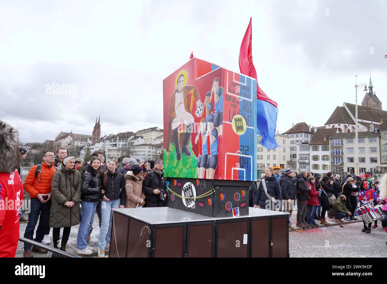 Anton Geisser 19.02.2024 Basler Fasnacht. Bild : Thema FC Basel ...