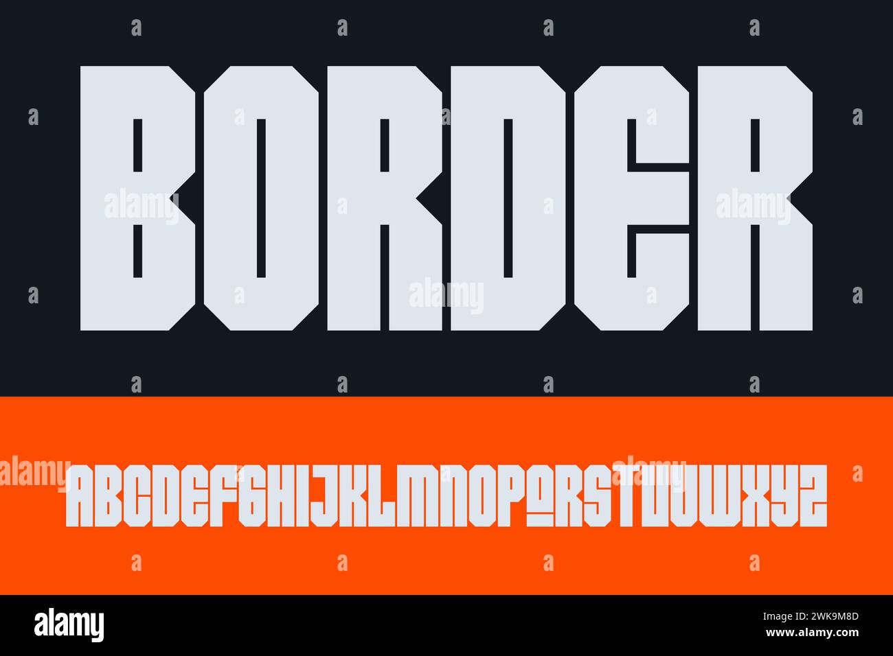 Design Border Typeface Alphabet Typography Font Letter Text Stock ...