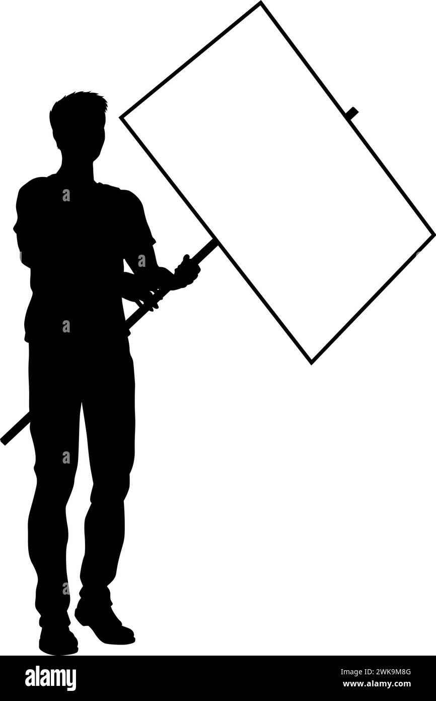 Civil rights protest picketing Stock Vector Images - Alamy