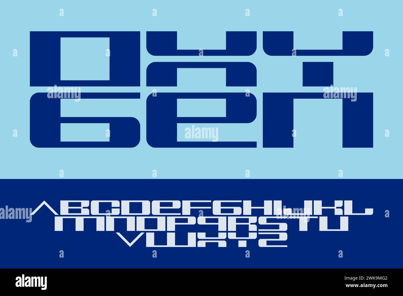 Design Oxygen Typeface Alphabet Typography Font Letter Text Stock ...