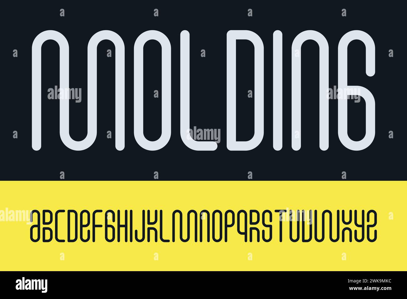 Design Molding Typeface Alphabet Typography Font Letter Text Stock ...