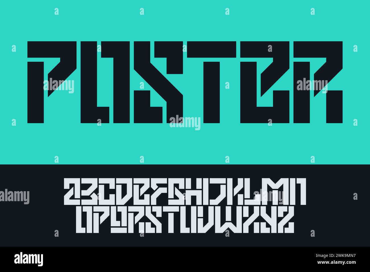 Design Poster Typeface Alphabet Typography Font Letter Text Stock ...