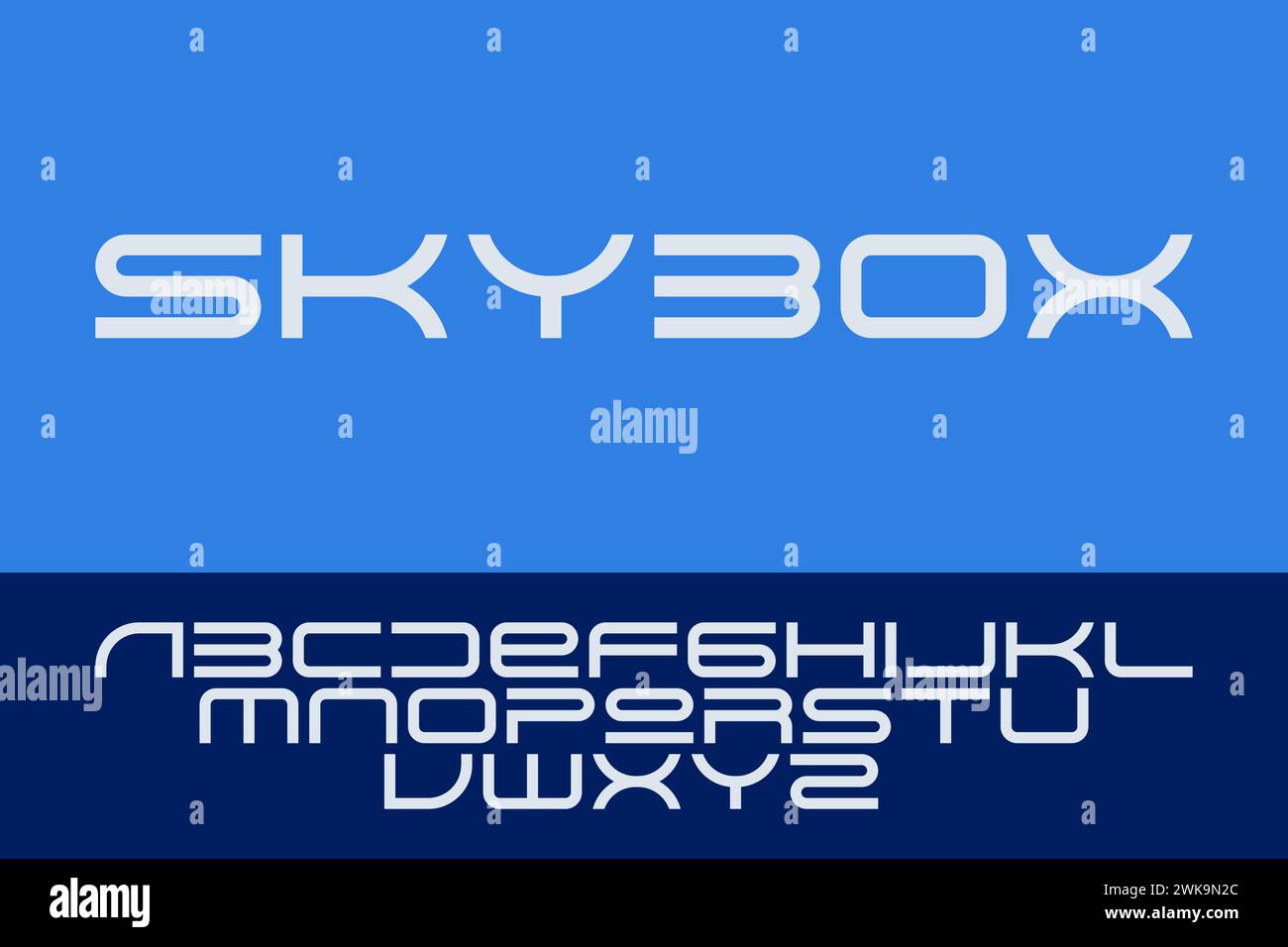 Design Sky Box Typeface Alphabet Typography Font Letter Text Stock ...