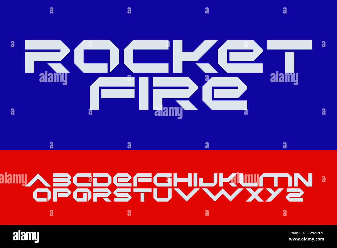 Design Rocket Fire Typeface Alphabet Typography Font Letter Text Stock ...