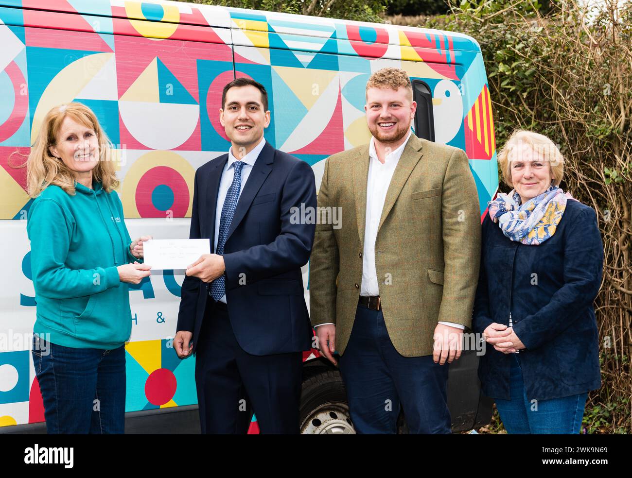 Presentation cheque to seachange hi-res stock photography and images ...