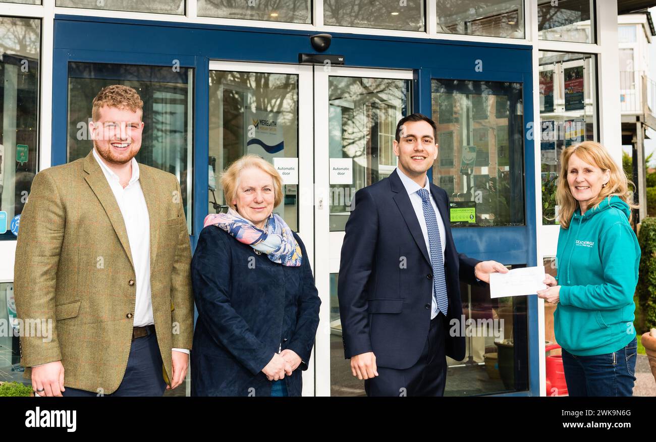 Presentation cheque to seachange hi-res stock photography and images ...