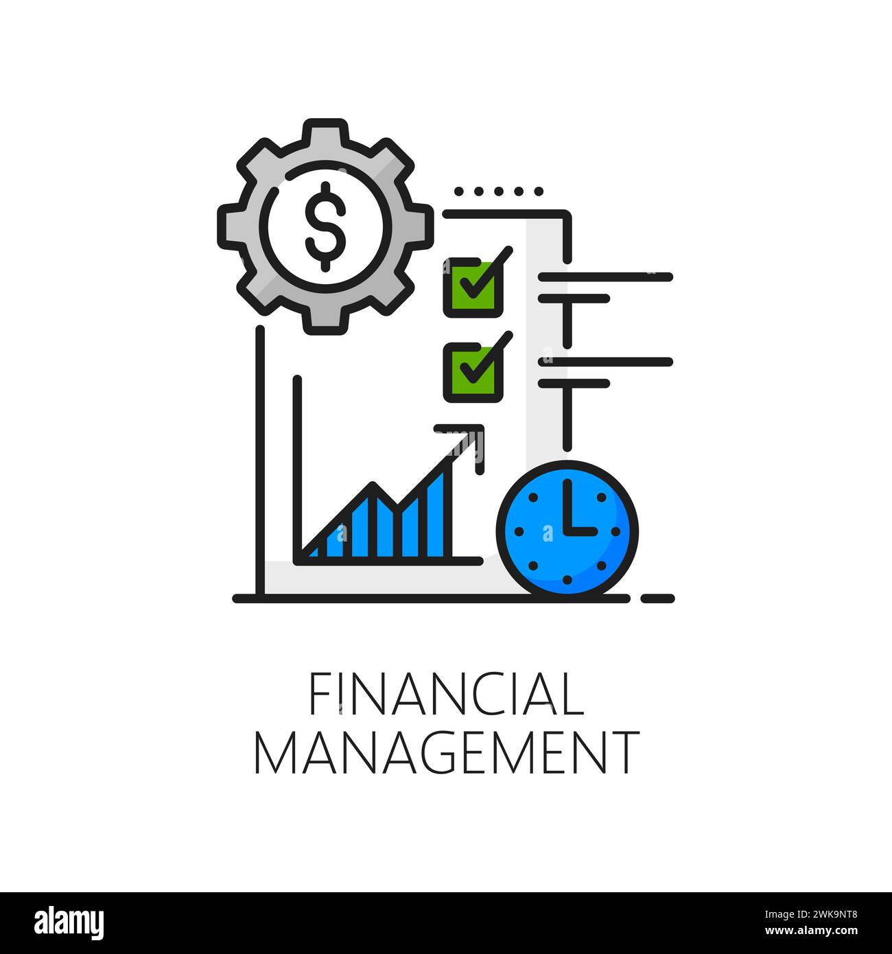 Growing clock Stock Vector Images - Alamy