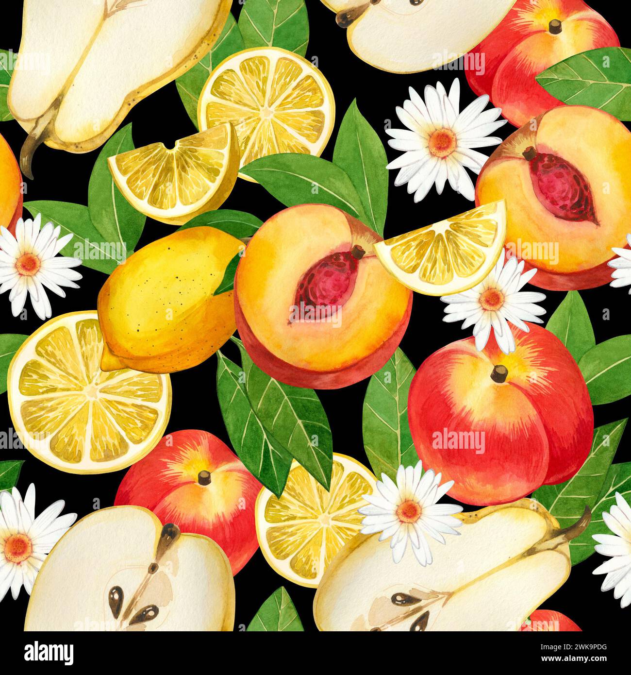 Lemon apple orange banana pear hi-res stock photography and images - Alamy