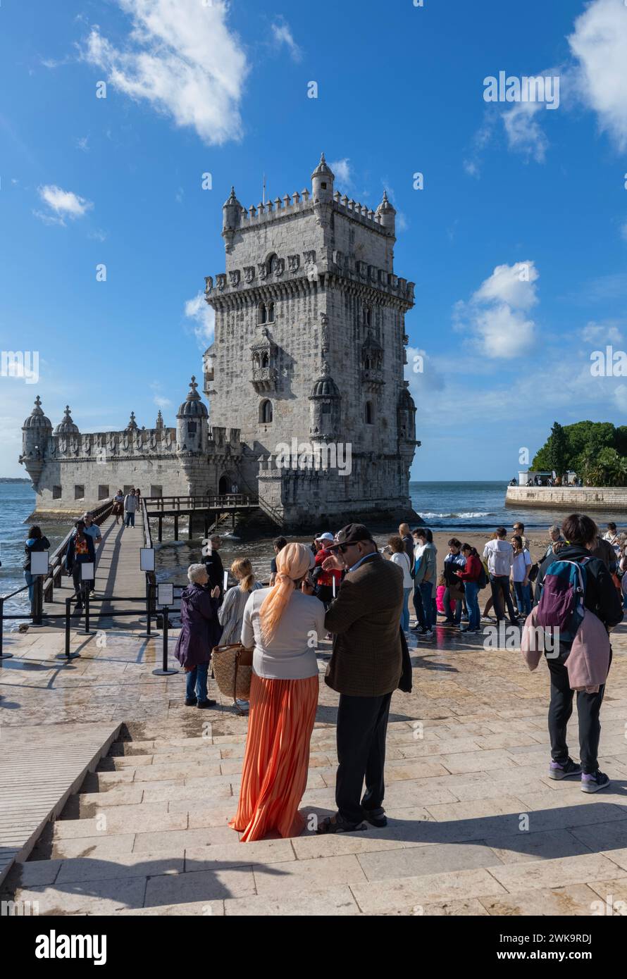 Belem Tower Torre de Belem, Lisbon, Portugal Unesco World Heritage site ...